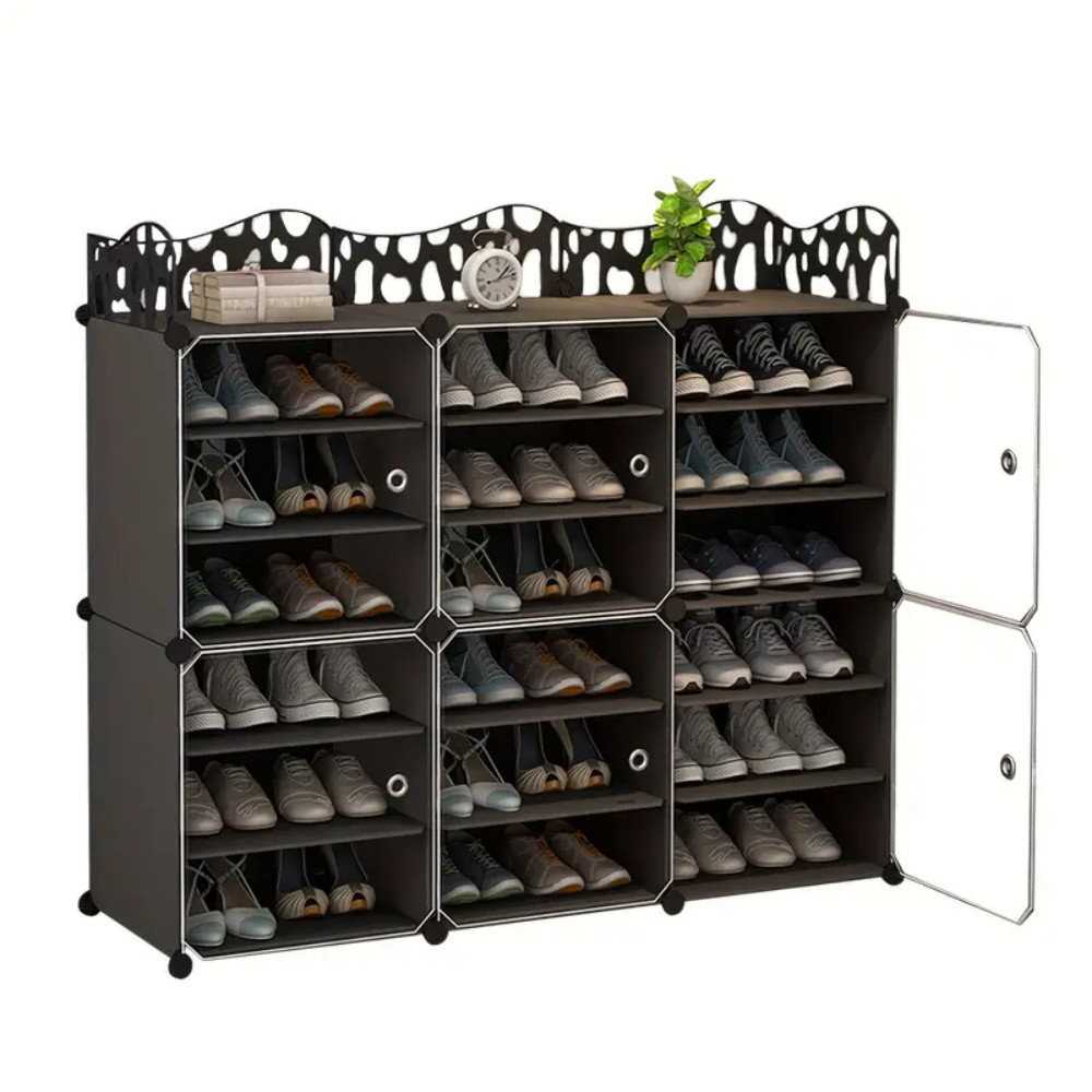 Latitude Run® [Shoe Storage Cabinet] Expandable 36-72 Pairs Shoe Rack ...